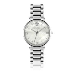 Quarzuhr AMELIA PARKER "AG2-B058S", silber, Armbanduhren, Damen, Quarzuhr