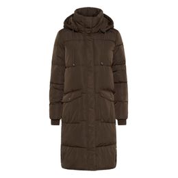 Wintermantel Kaffe "Jacke KAanika", Damen, Gr. 42, braun (chocolate braun), Obermaterial: 100% Polyester PES., M&auml;ntel Wintermantel