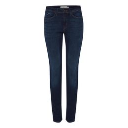 Regular-fit-Jeans Ichi "Jeans IHERIN", Damen, Gr. 25, L&auml;nge 32, blau (medium blau), Obermaterial: 98% Baumwolle CO. 2% Elasthan EL., Jeans