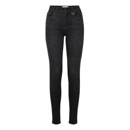 Regular-fit-Jeans Pulz Jeans "Jeans PZJOY", Damen, Gr. 30, L&auml;nge 30, schwarz (schwarz denim), Obermaterial: 99% Baumwolle CO. 1% Elasthan EL., Jeans