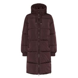 Wintermantel Kaffe "Jacke KAnika", Damen, Gr. 40, braun (fudge), Obermaterial: 100% Polyester Pol. recyc.., M&auml;ntel Wintermantel
