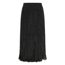 Midirock Kaffe "Rock KApery", Damen, Gr. 38, schwarz (schwarz deep), Obermaterial: 100% Polyester PES., R&ouml;cke