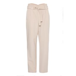 Stoffhose Ichi "Hose IXCAISY", Damen, Gr. 40, N-Gr, beige (doeskin), Obermaterial: 72% Polyester PES. 24% Viskose CV. 4% Elasthan EL., Hosen Stoffhose