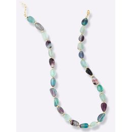 Collier Lady, silber vergoldet 925, Halsketten, Damen, 45, Silber 925 (Sterlingsilber), L: 45, Collier