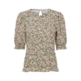 Kurzarmbluse Fransa "Kurzarm-Bluse FRMALU", Damen, Gr. S, rosa (camellia rose mix aop a), Obermaterial: 100% Viskose CV., Blusen