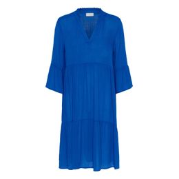 Midikleid Kaffe "Kleid KAmarianah", Damen, Gr. 34, N-Gr, blau (surf the web), Obermaterial: 100% Viskose LENZING ECOVERO CV LenzEcov., Kleider Midikleid