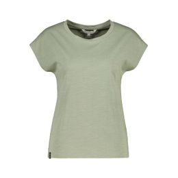 alife and kickin Rundhalsshirt ALIFE & KICKIN, Damen, Gr. L, gr&uuml;n (alife palm tree, alpine frost), 100% Baumwolle (Bio), Rundhals, Shirts Rundhalsshirt, leichtes Sommer-Top mit Print aus Bio-Baumwolle mit Rundhals