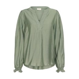 Langarmbluse Kaffe "Langarm-Bluse KAmariana", Damen, Gr. 34, gr&uuml;n (oil gr&uuml;n), Obermaterial: 80% Viskose CV. 20% Polyamid PA., Blusen