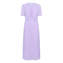 Midikleid Kaffe "Kleid KAevelyn", Damen, Gr. 42, N-Gr, lila (orchid bloom cc), Obermaterial: 100% Polyester PES., Kleider Midikleid