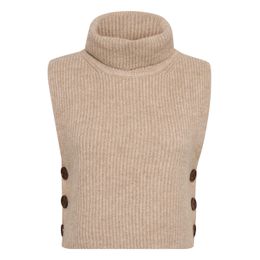 Strickpullover Cream "Strickpullover CRStarfi", Damen, Gr. XL, blau (oat melange), Obermaterial: 97% Polyester PES. 3% Elasthan EL., Pullover Strickpullover