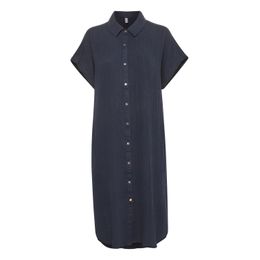 Midikleid Culture "Kleid CUelina", Damen, Gr. XS, N-Gr, blau (salute), Obermaterial: 100% Baumwolle CO., Kleider Midikleid