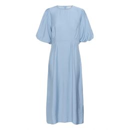 Midikleid Kaffe "Kleid KApaco", Damen, Gr. 34, N-Gr, blau (soft chambray), Obermaterial: 87% Viskose LENZING ECOVERO CV LenzEcov. 13% Nylon NY., Kleider Midikleid