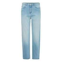 Regular-fit-Jeans B.Young "Jeans BYLOETTA", Damen, Gr. 29, N-Gr, blau (ligth blau denim), Obermaterial: 98% Baumwolle CO. 2% Elasthan EL., Jeans