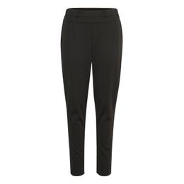 Stoffhose Kaffe "Strickhose KAjenny", Damen, Gr. L, N-Gr, schwarz (schwarz deep), Obermaterial: 76% Polyester Pol. recyc.. 20% Viskose CV. 4% Elasthan EL., Hosen Stoffhose