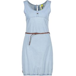alife and kickin Sommerkleid ALIFE & KICKIN, Damen, Gr. L, Normalgr&ouml;&szlig;en, light denim, 95% Baumwolle, 5% Elasthan, Rundhals, Kleider Sommerkleid