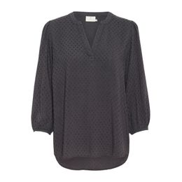 Langarmbluse Kaffe "Langarm-Bluse KAanny", Damen, Gr. 38, schwarz (schwarz oyster), Obermaterial: 100% Viskose CV., Blusen