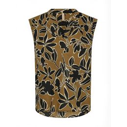 Funktionstop soyaconcept "Soya Concept Top SC-FEODORA", Damen, Gr. L, 7120c butternut combi, Obermaterial: 100% Baumwolle, Tops