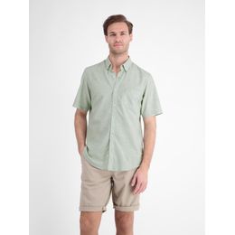 Kurzarmhemd Lerros "Kurzarmhemd, unifarben aus pflegeleichtem Materialmix", Herren, Gr. L, Normalgr&ouml;&szlig;en, gr&uuml;n (bay gr&uuml;n), 60% Polyester, 40% Baumwolle, Hemden