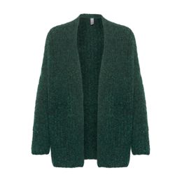 Strickjacke Culture "Strickjacke CUbrava", Damen, Gr. S/M, gr&uuml;n (botanical garden melange), Obermaterial: 59% Polyester PES. 21% Nylon NY. 11% Polyester PES. 8% Wolle mw. 1% Elasthan EL., Strickjacken Strickjacke