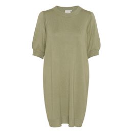 Midikleid Kaffe "Kleid KAlizza", Damen, Gr. L, N-Gr, gr&uuml;n (oil gr&uuml;n), Obermaterial: 80% Viskose CV. 20% Nylon NY., Kleider Midikleid