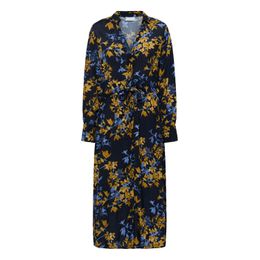 Midikleid Kaffe "Kleid KAmilana", Damen, Gr. 36, N-Gr, schwarz (schwarz deep), Obermaterial: 50% Viskose CV. 50% Viskose LENZING ECOVERO CV LenzEcov., Kleider Midikleid