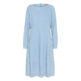 Jeanskleid Culture "Denimkleid CUarpa", Damen, Gr. M, N-Gr, blau (light blau wash), Obermaterial: 90% Baumwolle CO. 10% Lyocell CLY., Kleider