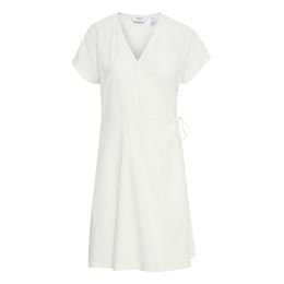 Midikleid B.Young "Kleid BYFALAKKA", Damen, Gr. 38, N-Gr, wei&szlig; (marshmallow), Obermaterial: 55% Leinen LI. 45% Viskose CV., Kleider Midikleid