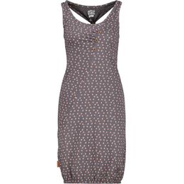 alife and kickin Sommerkleid ALIFE & KICKIN, Damen, Gr. L, Normalgr&ouml;&szlig;en, charcoal, 65% Baumwolle, 35% Polyester, Rundhals, Kleider Sommerkleid