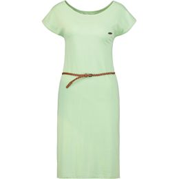 alife and kickin Sommerkleid ALIFE & KICKIN, Damen, Gr. L, Normalgr&ouml;&szlig;en, gr&uuml;n (pear melange), 65% Baumwolle, 35% Polyester, Rundhals, Kleider Sommerkleid