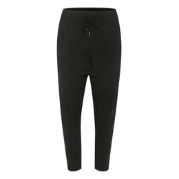 Jerseyhose Cream "Jerseyhose CRBeky", Damen, Gr. L-XL, N-Gr, schwarz (pitch schwarz), Obermaterial: 95% Baumwolle CO. 5% Elasthan EL., Hosen Jerseyhose