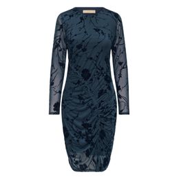 Midikleid Culture "Kleid CUpalida", Damen, Gr. M, N-Gr, blau (salute), Obermaterial: 90% Polyester PES. 10% Elasthan EL., Kleider Midikleid