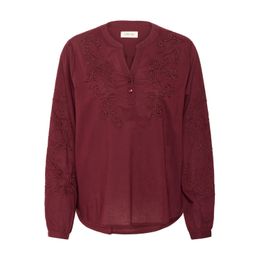 Langarmbluse Cream "Langarm-Bluse CRVia", Damen, Gr. 36, rot (zinfandel), Obermaterial: 100% Baumwolle CO., Blusen