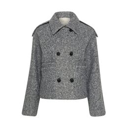 Wintermantel Kaffe "Jacke KAtory", Damen, Gr. 42, grau (grau melange), Obermaterial: 100% Polyester PES., M&auml;ntel Wintermantel