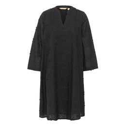 Midikleid Culture "Kleid CUnedia", Damen, Gr. L, N-Gr, schwarz, Obermaterial: 100% Baumwolle CO., Kleider Midikleid