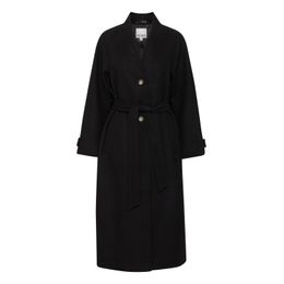 Wintermantel Ichi "Jacke IHJANNET", Damen, Gr. 36, schwarz, Obermaterial: 100% Polyester PES., M&auml;ntel Wintermantel