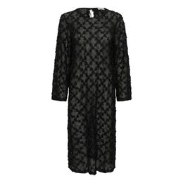 Midikleid Kaffe "Kleid KArosie", Damen, Gr. L, N-Gr, schwarz (schwarz deep), Obermaterial: 100% Polyester PES., Kleider Midikleid