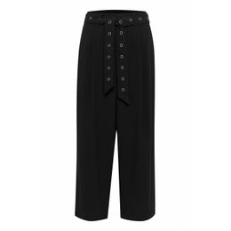Marlene-Hose Kaffe "Hose Kalisa", Damen, Gr. 34, N-Gr, schwarz (schwarz deep), Obermaterial: 100% Polyester PES., Hosen