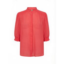 Blusentop soyaconcept "Soya Concept Shirt SC-FABIANA", Damen, Gr. M, 4030 bittersweet, Obermaterial: 100% Baumwolle, Blusen Blusentop