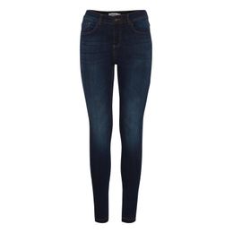 Regular-fit-Jeans B.Young "Jeans BYLUNI", Damen, Gr. 27, L&auml;nge 32, schwarz (schwarz ink), Obermaterial: 98% Baumwolle CO. 2% Elasthan EL., Jeans