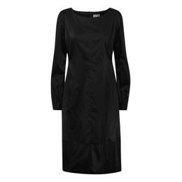 Midikleid Culture "Kleid CUantoinett", Damen, Gr. S, N-Gr, schwarz, Obermaterial: 65% Baumwolle CO. 33% Polyester PES. 2% Elasthan EL., Kleider Midikleid
