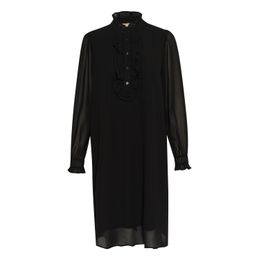Midikleid Culture "Kleid CUlopa", Damen, Gr. M, N-Gr, schwarz, Obermaterial: 100% Polyester PES., Kleider Midikleid