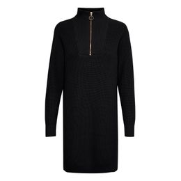 Midikleid Kaffe "Kleid KAlioa", Damen, Gr. L, N-Gr, schwarz (schwarz deep), Obermaterial: 50% Baumwolle CO. 50% Polyacryl PAN., Kleider Midikleid