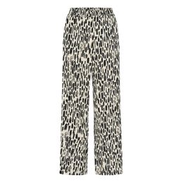 Stoffhose Kaffe "Hose BPanika", Damen, Gr. L, N-Gr, schwarz (turtledove, schwarz paint print), Obermaterial: 98% Polyester PES. 2% Elasthan EL., Hosen Stoffhose