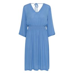 Midikleid Kaffe "Kleid KAmariah", Damen, Gr. 38, N-Gr, blau (ultramarine), Obermaterial: 100% Viskose LENZING ECOVERO CV LenzEcov., Kleider Midikleid