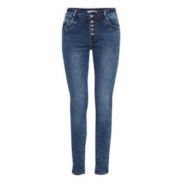 Regular-fit-Jeans B.Young "Jeans BXKAILY", Damen, Gr. 32, N-Gr, blau, Obermaterial: 56% Baumwolle CO. 30% Viskose CV. 12% Polyester PES. 2% Elasthan EL., Jeans