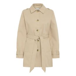 Wintermantel B.Young "Jacke BYAMONA", Damen, Gr. 38, beige (humus), Obermaterial: 100% Polyester PES., M&auml;ntel Wintermantel
