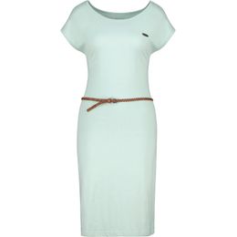 alife and kickin Sommerkleid ALIFE & KICKIN, Damen, Gr. S, Normalgr&ouml;&szlig;en, gr&uuml;n (fresh mint melange), 65% Baumwolle, 35% Polyester, Rundhals, Kleider Sommerkleid