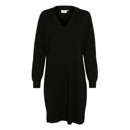 Midikleid Kaffe "Kleid KAlizza", Damen, Gr. S, N-Gr, schwarz (schwarz deep), Obermaterial: 80% Viskose CV. 20% Nylon NY., Kleider Midikleid