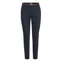 Stoffhose B.Young "Hose BYDAYS", Damen, Gr. 34, N-Gr, blau (copenhagen night), Obermaterial: 98% Baumwolle CO. 2% Elasthan EL., Hosen Stoffhose