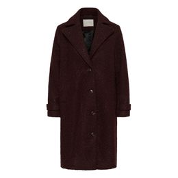 Wintermantel Kaffe "Jacke KAanne", Damen, Gr. 36, braun (fudge), Obermaterial: 90% Polyester PES. 10% Viskose CV., M&auml;ntel Wintermantel